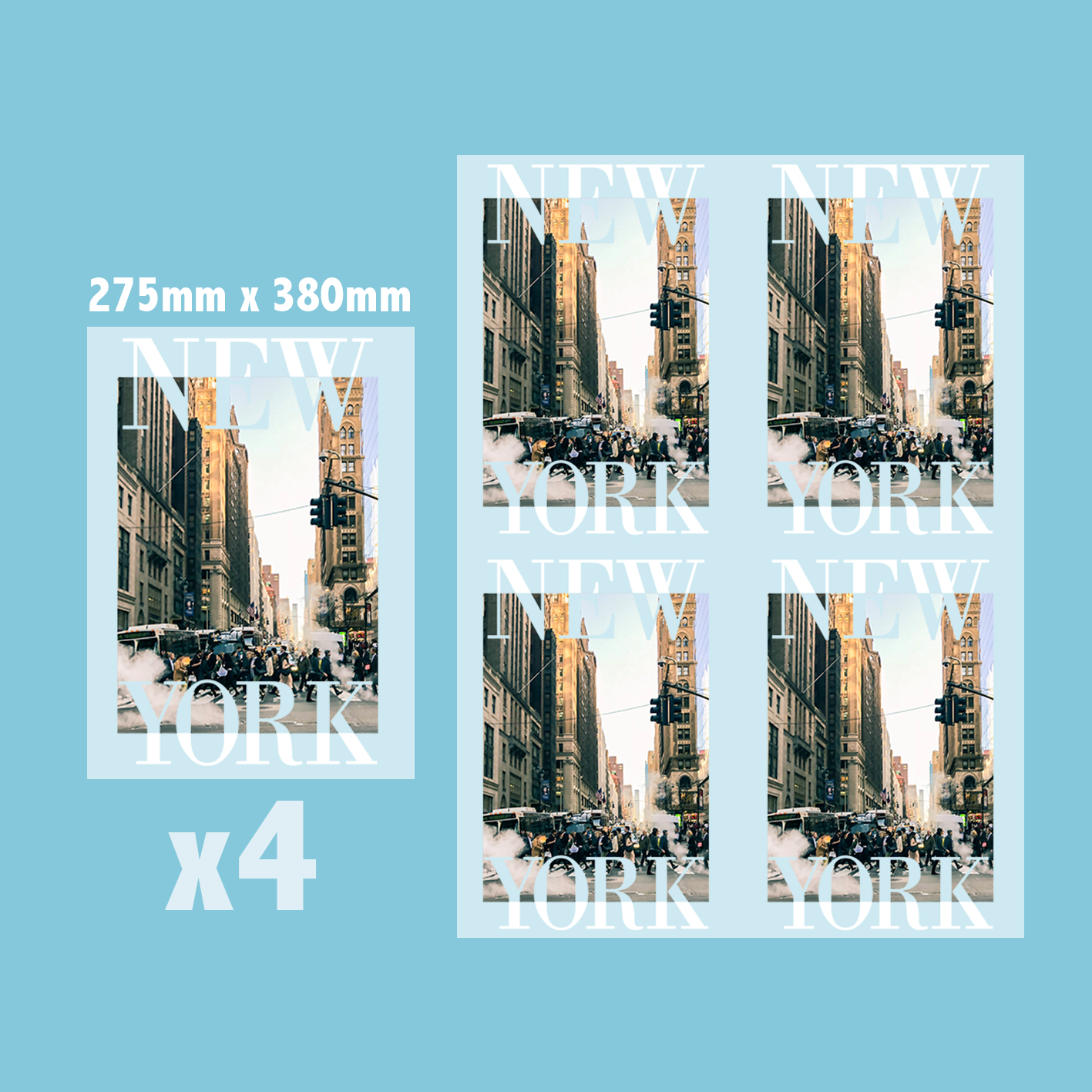 DTF Cold Peel Transfers x4 - 275mm (W) x 380mm (H) – My Needs Are Simple